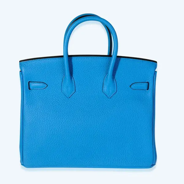 Hermès Togo Birkin 25 Phw - Blue