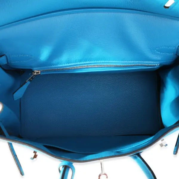 Hermès Togo Birkin 25 Phw - Blue