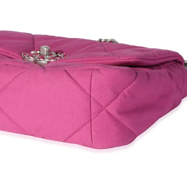 Chanel Quilted Cotton Flap Bag - Pink