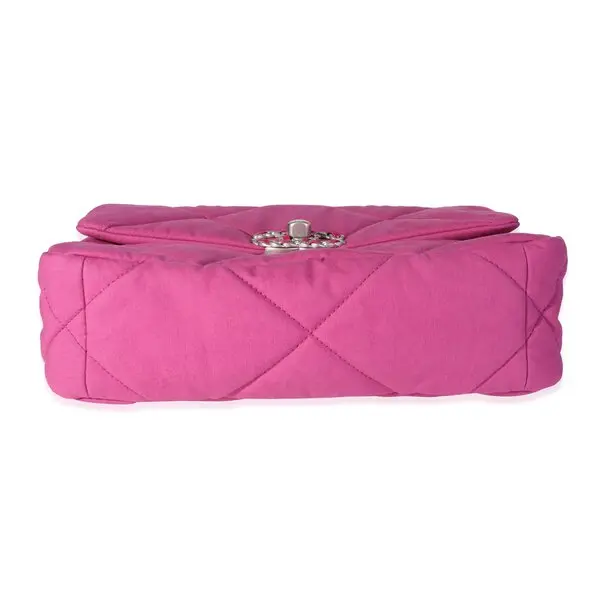 Chanel Quilted Cotton Flap Bag - Pink