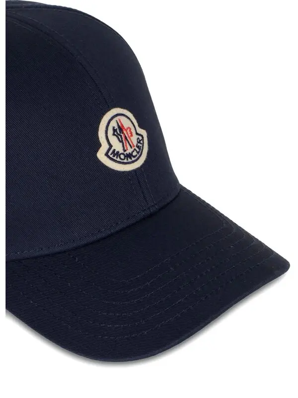 Moncler Logo Cotton Baseball Cap