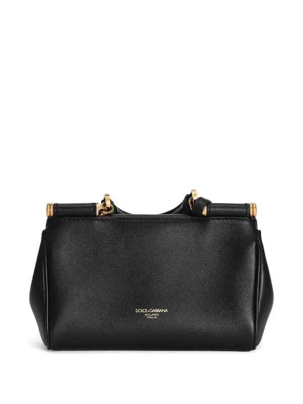 Dolce & Gabbana My Sicily Leather Handbag - Black