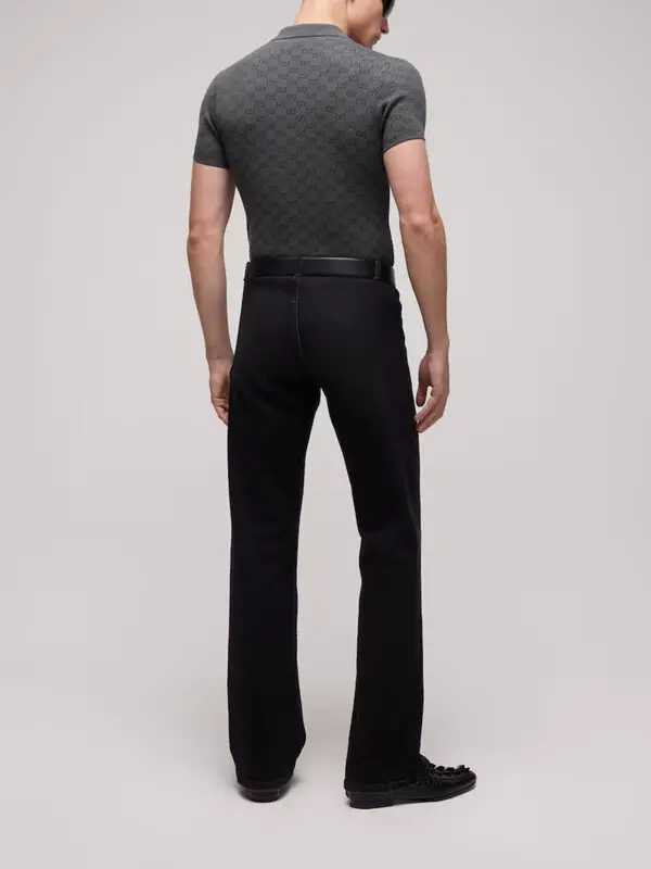Gucci Wool And Silk Polo Shirt