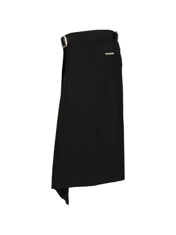 Attico Wool Midi Skirt