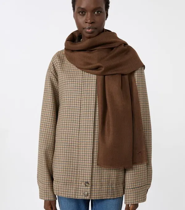 Max Mara Cashmere-silk Fringe Scarf