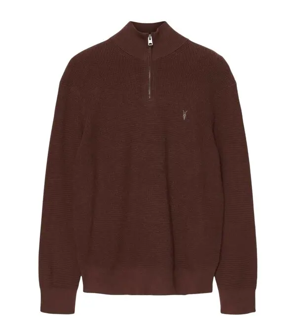 ALLSAINTS Funnel-neck Aspen Sweater - Brown