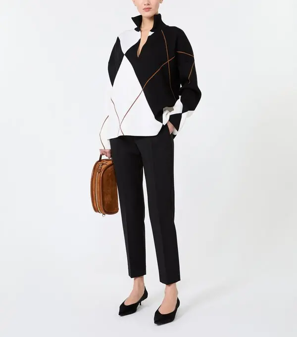 Max Mara Wool-blend Cropped Trousers