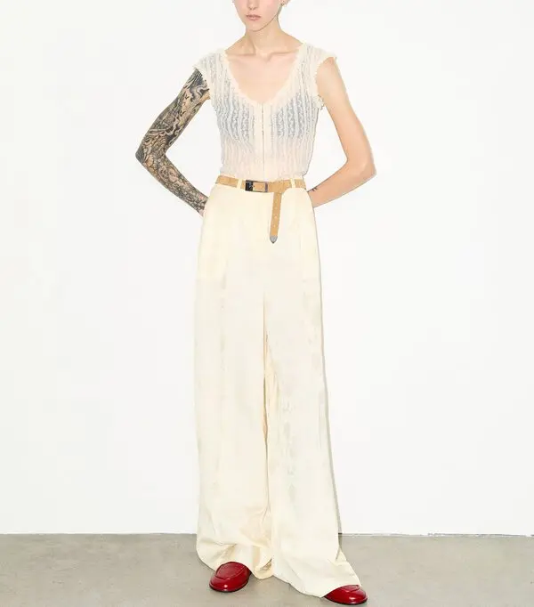Max & Co. Floral Wide-leg Trousers