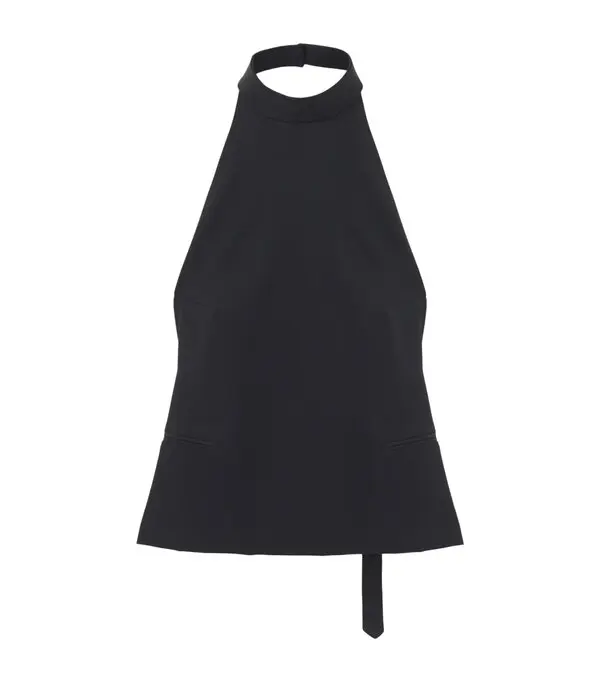 Alexander McQueen Wool Halterneck Top
