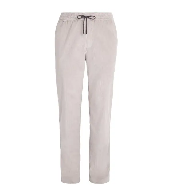 Sease Corduroy Slim Trousers - Grey