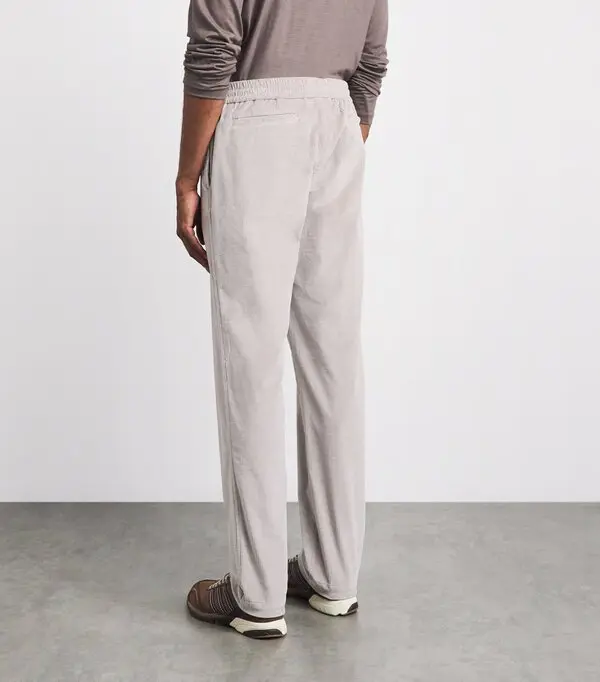 Sease Corduroy Slim Trousers - Grey