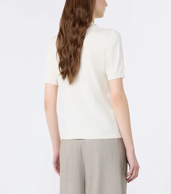 Max Mara Silk-cotton Polo Shirt