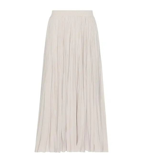 Max Mara Pleated A-line Skirt - Ivory