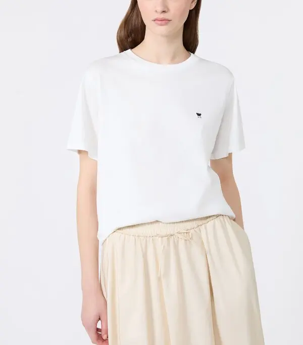 Max Mara Cotton Embroidered T-shirt