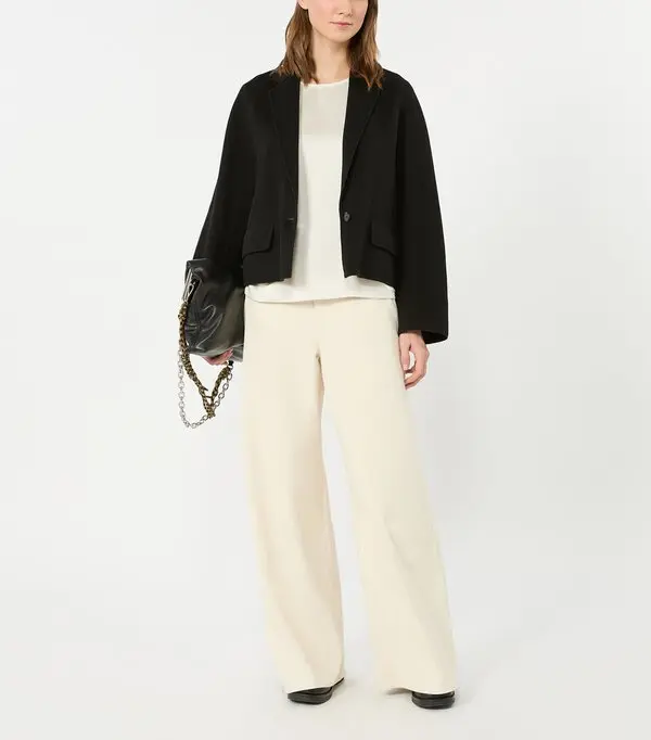 Max Mara Satin Short-sleeve Blouse