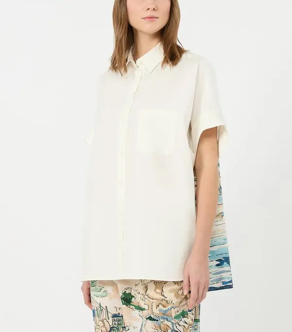 Max Mara Cotton-silk Printed Shirt