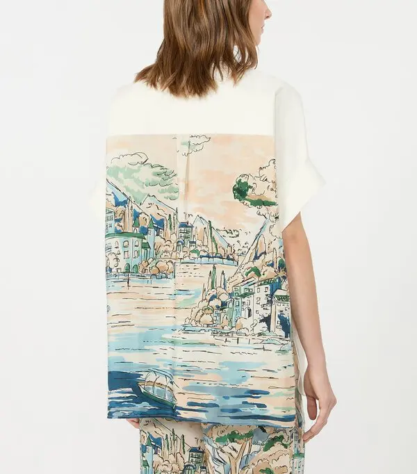 Max Mara Cotton-silk Printed Shirt