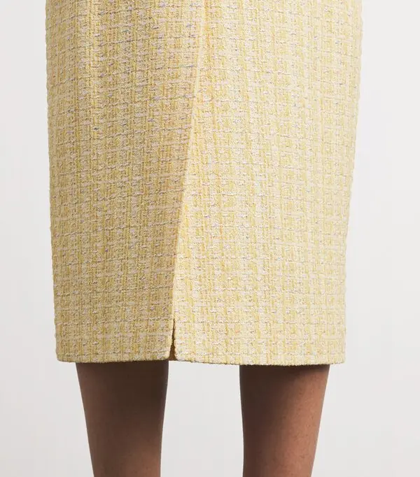 Alessandra Rich Sequined Tweed Midi Skirt