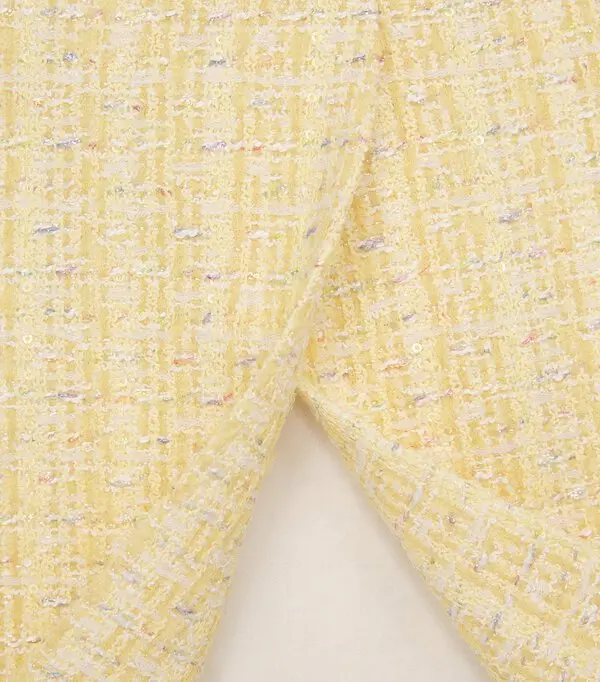 Alessandra Rich Sequined Tweed Midi Skirt