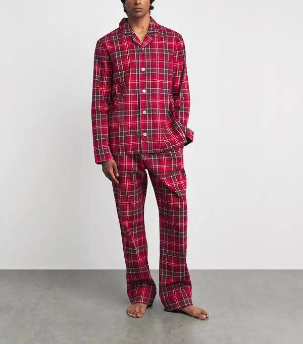 Harrods Cotton Tartan Pyjama Set