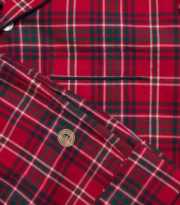 Harrods Cotton Tartan Pyjama Set