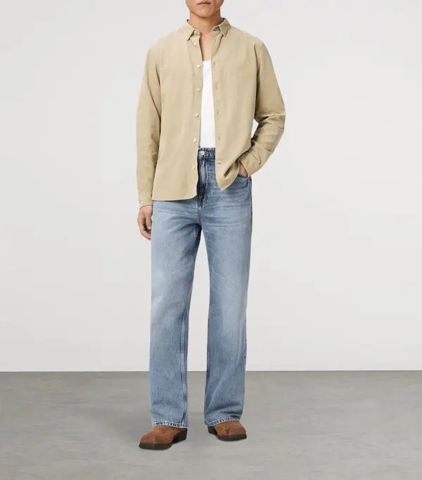 ALLSAINTS Cotton Corduroy Birchwood Shirt - Brown