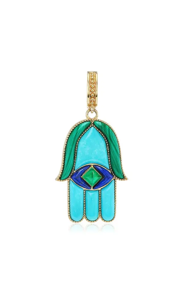 ORLY MARCEL 18k Yellow Gold Large Hamsa Amulet