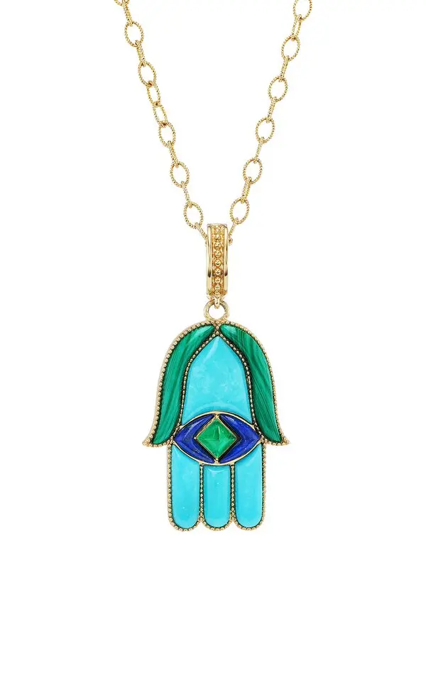 ORLY MARCEL 18k Yellow Gold Large Hamsa Amulet