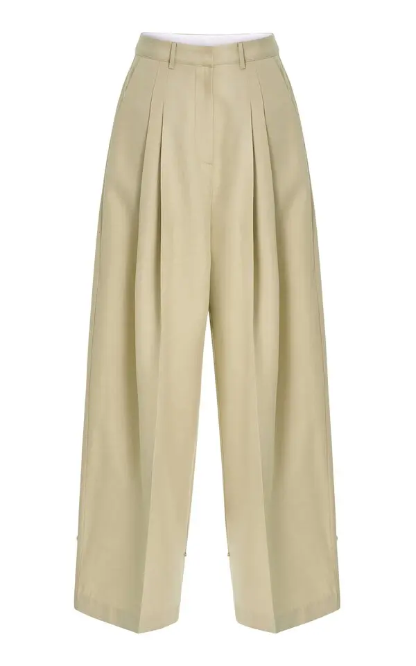 Source Unknown Roanna Button Cuff Straight Leg Trousers