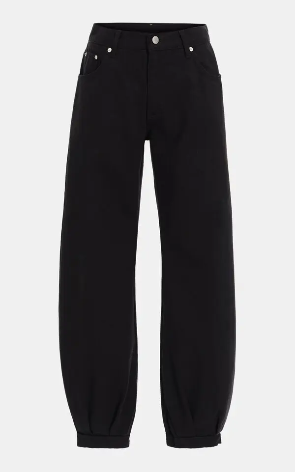 Source Unknown Bleeker Denim Ballloon Pants - Black