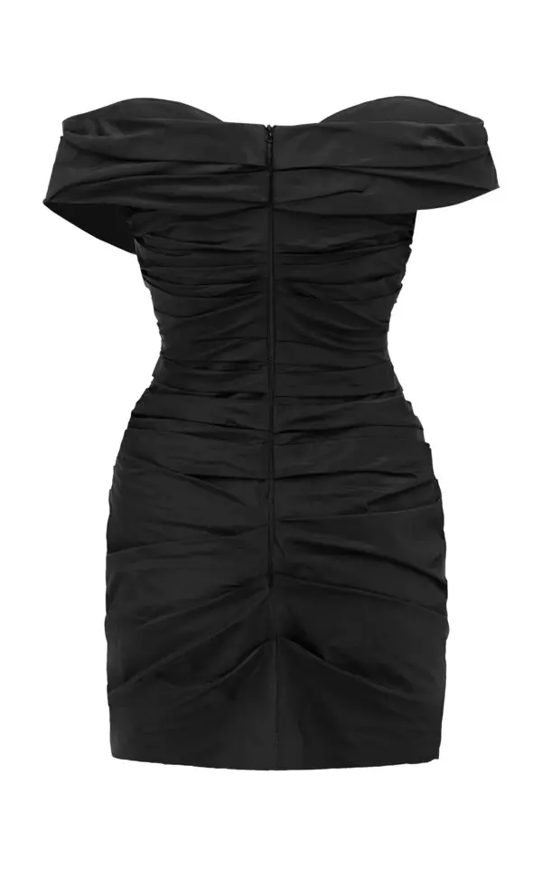 Alex Perry Off-shoulder Taffeta Mini Dress