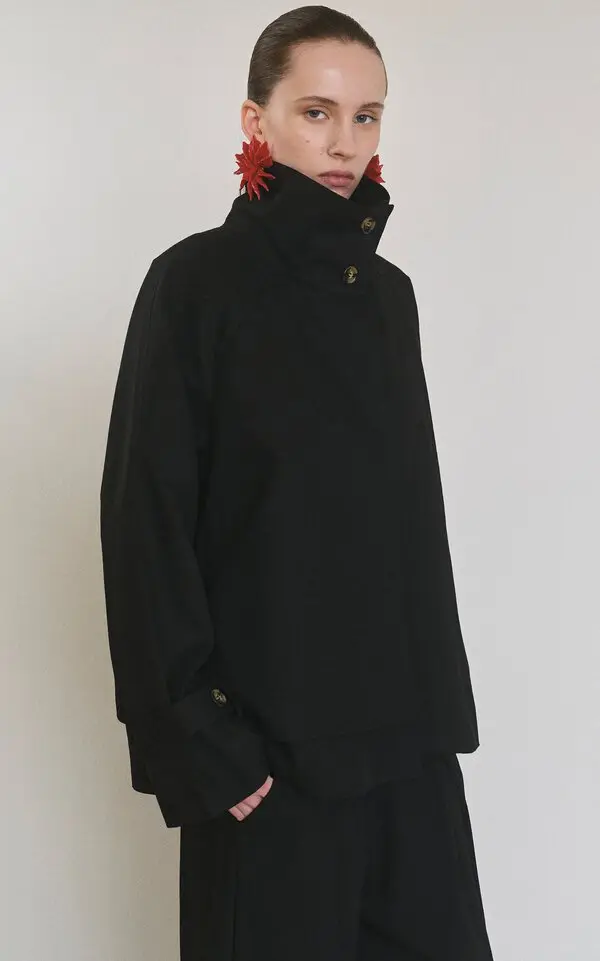 Source Unknown Esme Storm-back Cotton Gabardine Jacket