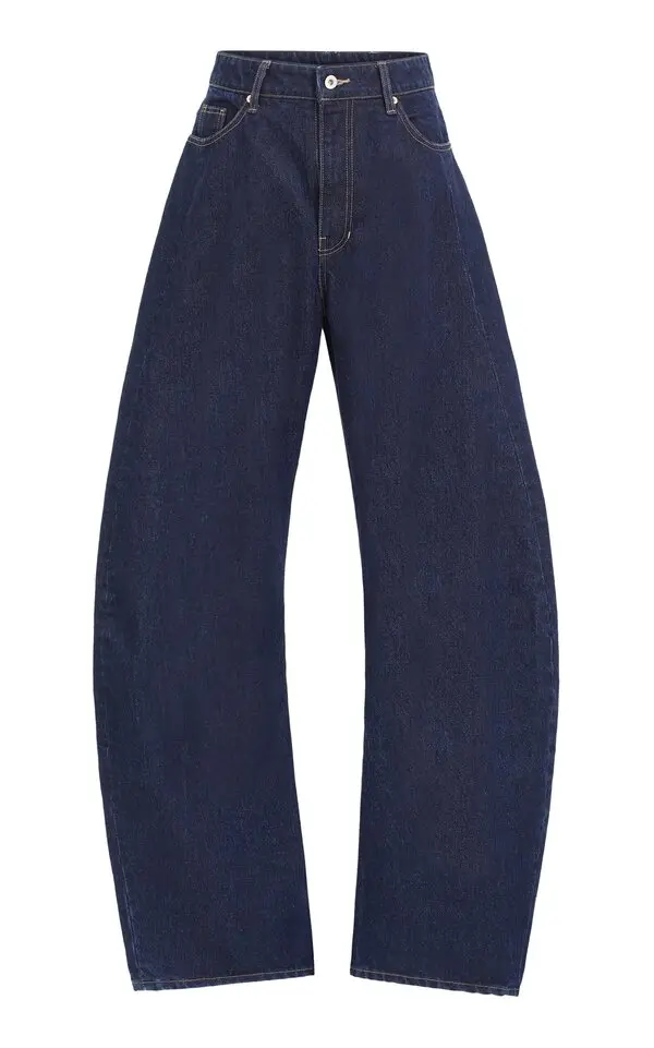 Source Unknown Elsy Barrel-leg Jeans - Navy