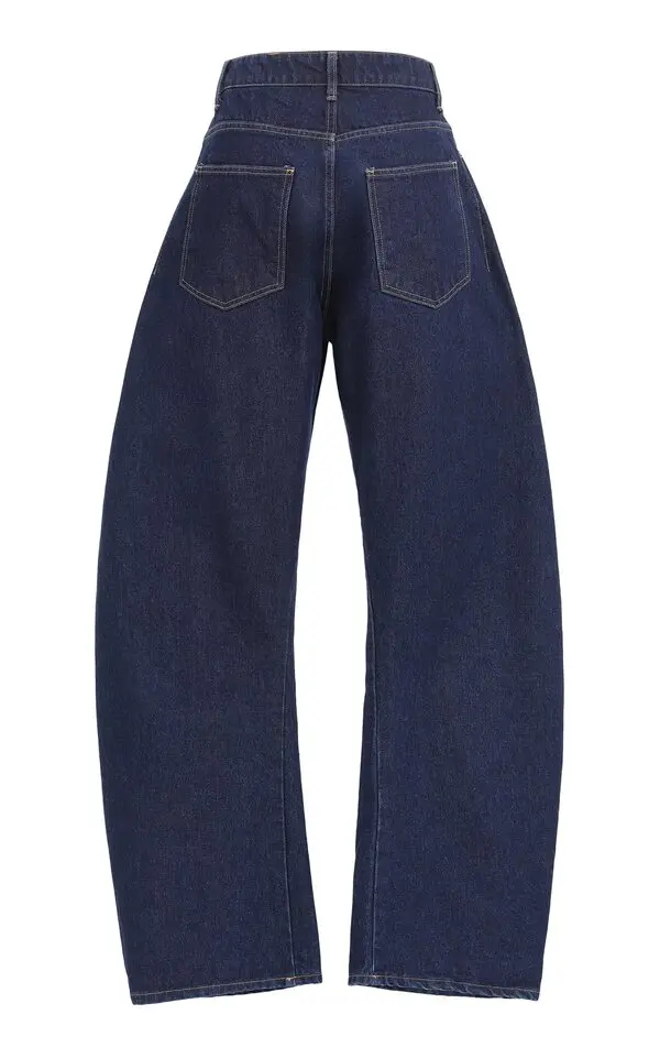 Source Unknown Elsy Barrel-leg Jeans - Navy