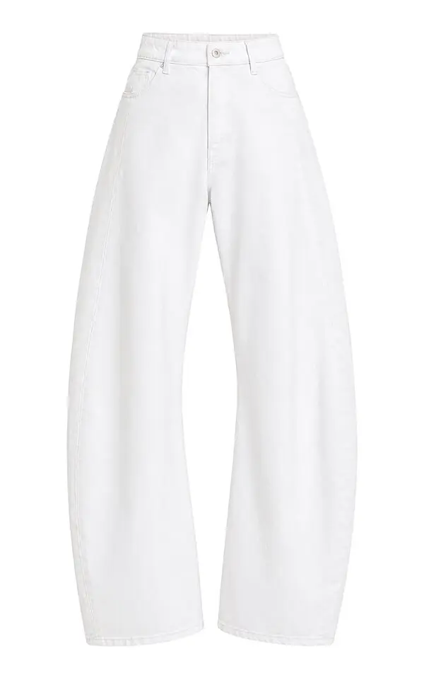 Source Unknown Elsy Barrel-leg Jeans - White