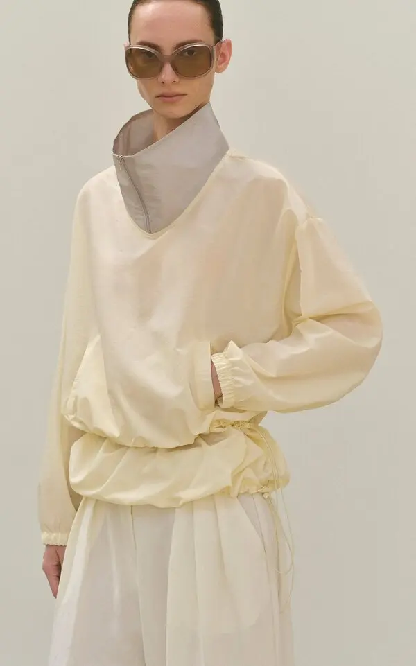 Source Unknown Callyn Zip Collar Shell Anorak