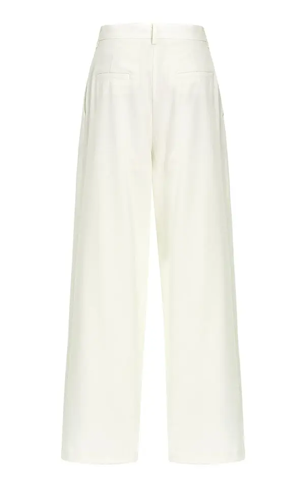 Source Unknown Leroy Box-pleat Straight Leg Trousers