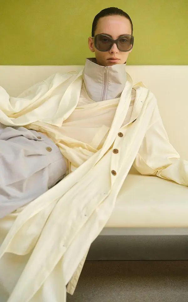 Source Unknown Nitra Scarf-lapel Coat
