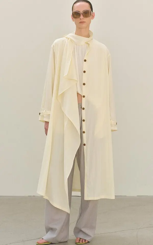 Source Unknown Nitra Scarf-lapel Coat