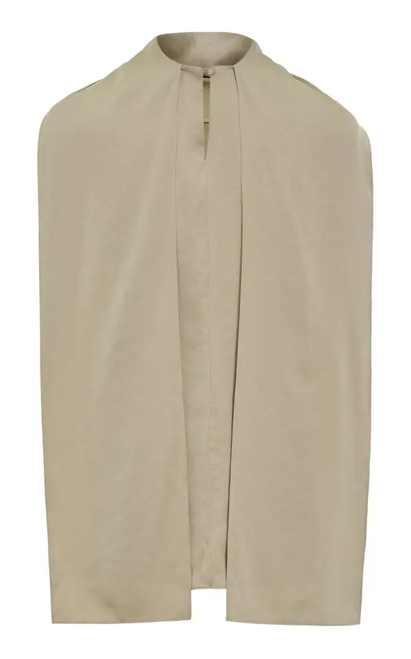 Source Unknown Onnea Scarf-detail Satin Top - Brown