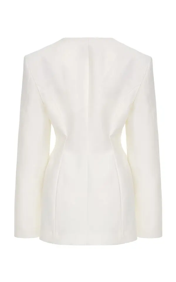 Source Unknown Adine Hourglass Blazer - White