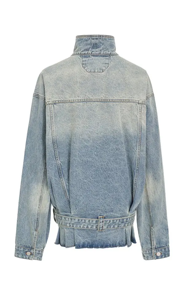 Source Unknown Zahara Denim Bomber Jacket