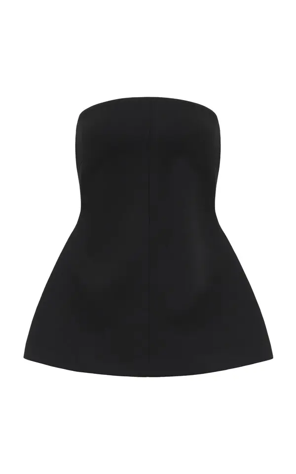 Source Unknown Rubik Peplum Top - Black