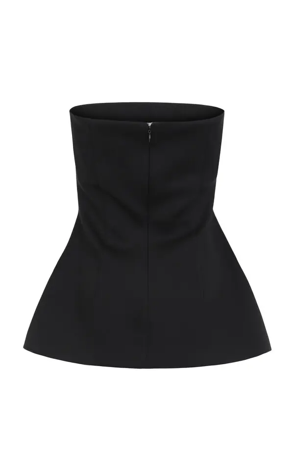 Source Unknown Rubik Peplum Top - Black