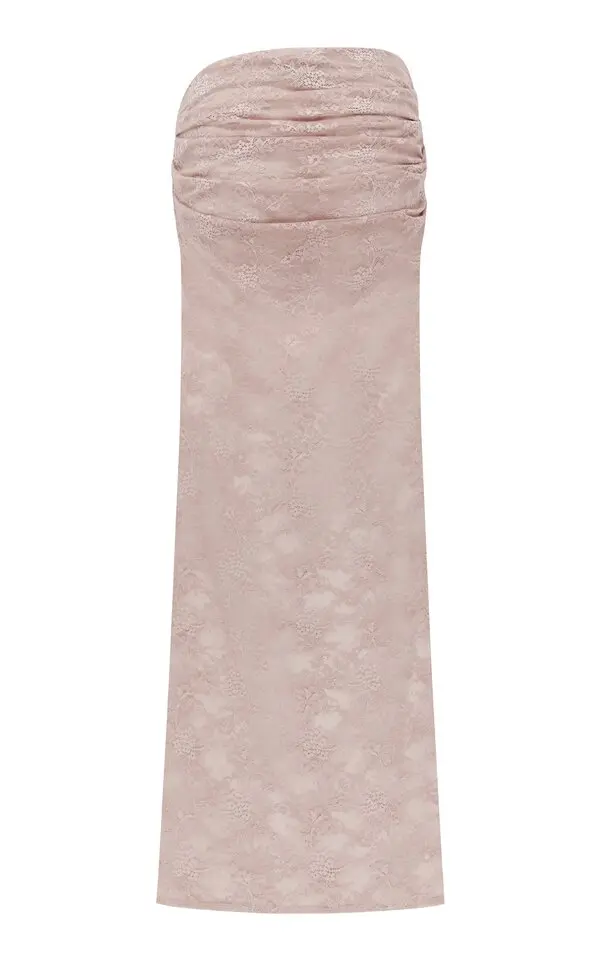 Alex Perry Asymmetric Stretch Lace Mini Skirt - Light Pink