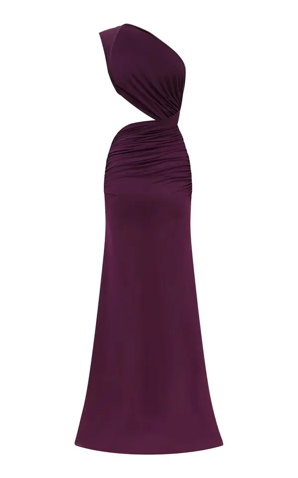 Alex Perry Twist Back Crepe Jersey Gown