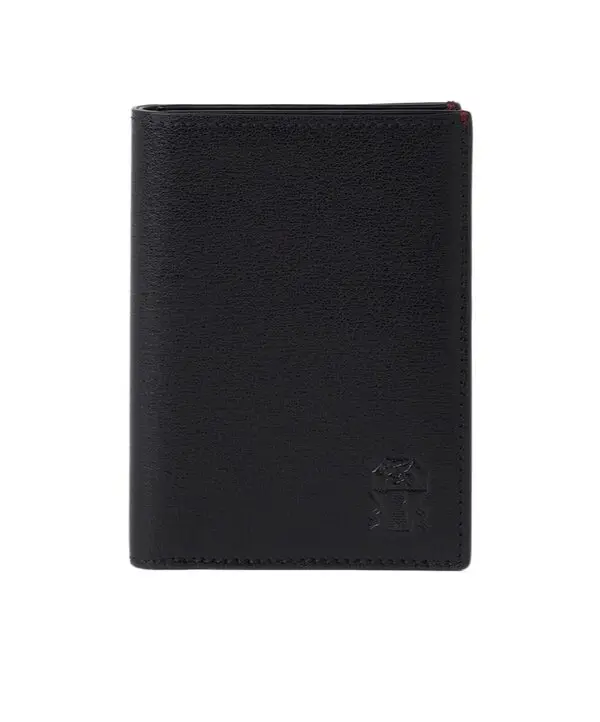 Brunello Cucinelli Logo Embossed Folding Passport Holder
