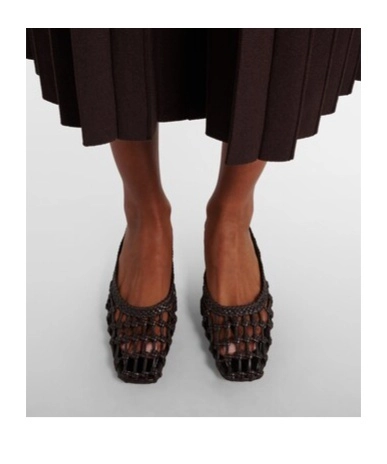Staud Otto Woven Leather Mules