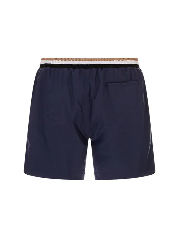 Hugo Boss Drawstring Swim Shorts With Letter Detail