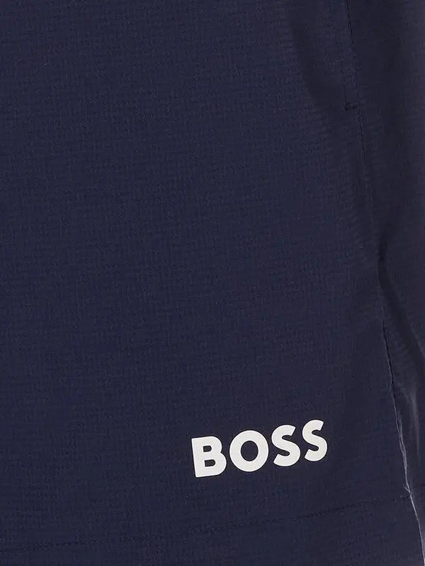 Hugo Boss Drawstring Swim Shorts With Letter Detail